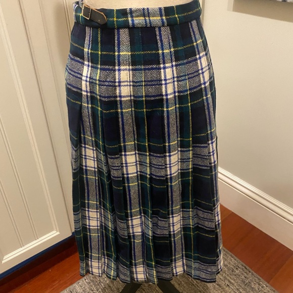 Vintage | Skirts | Vintage Lairdportch 0 Wool Tartan Plaid Kilt Skirt ...